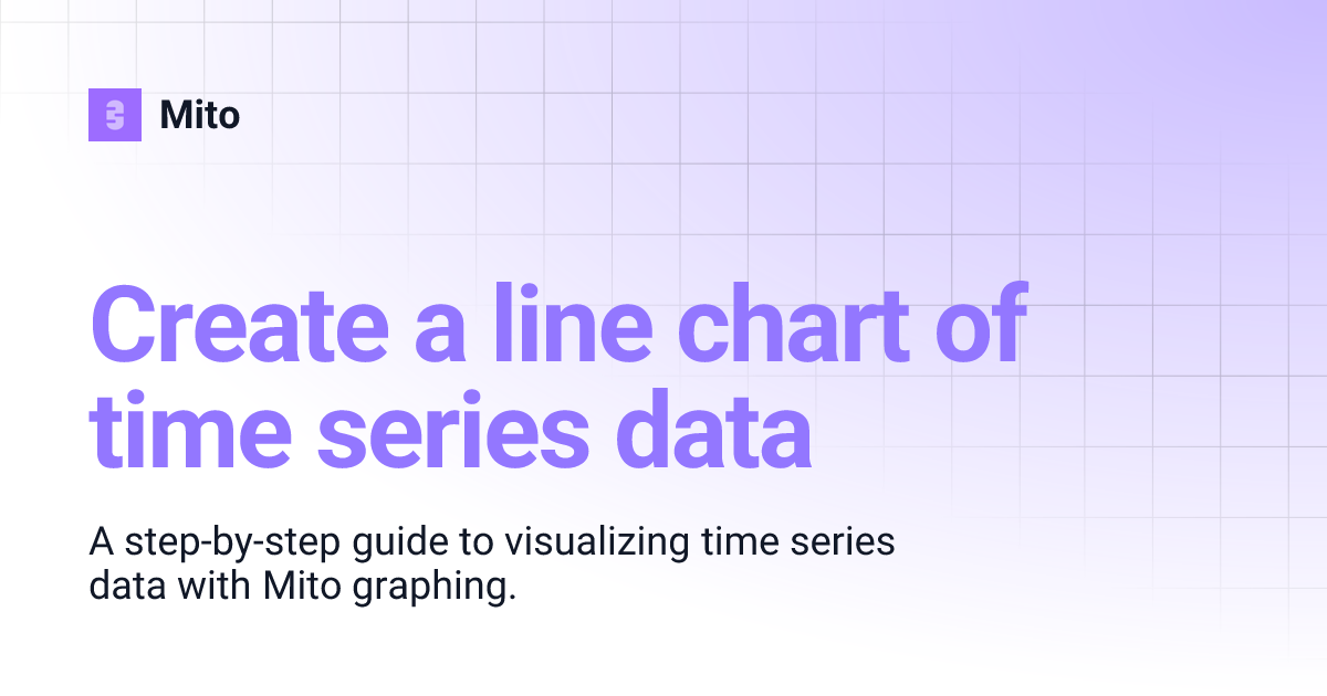 Create a line chart of time series data | Mito