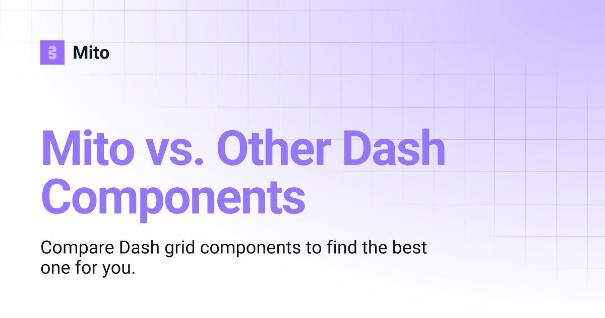 Mito vs. Other Dash Components | Mito